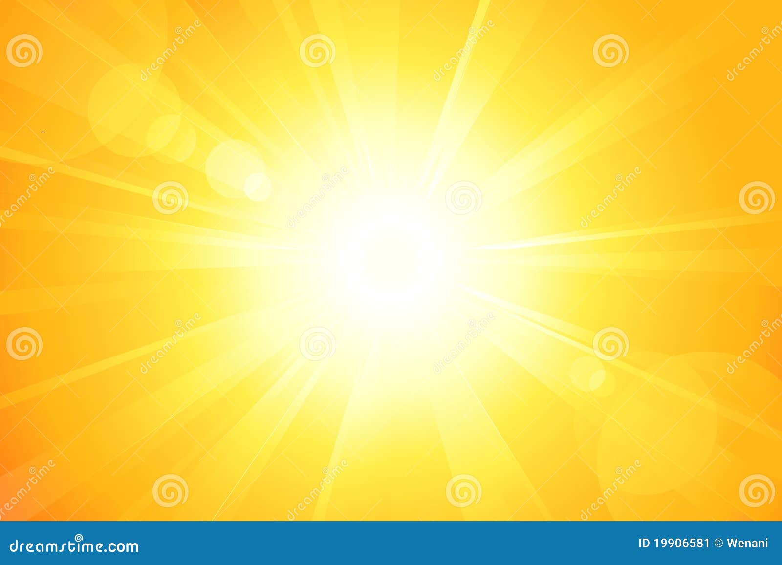 Bright Sun With Lens Flare Stock Image - Image: 19906581