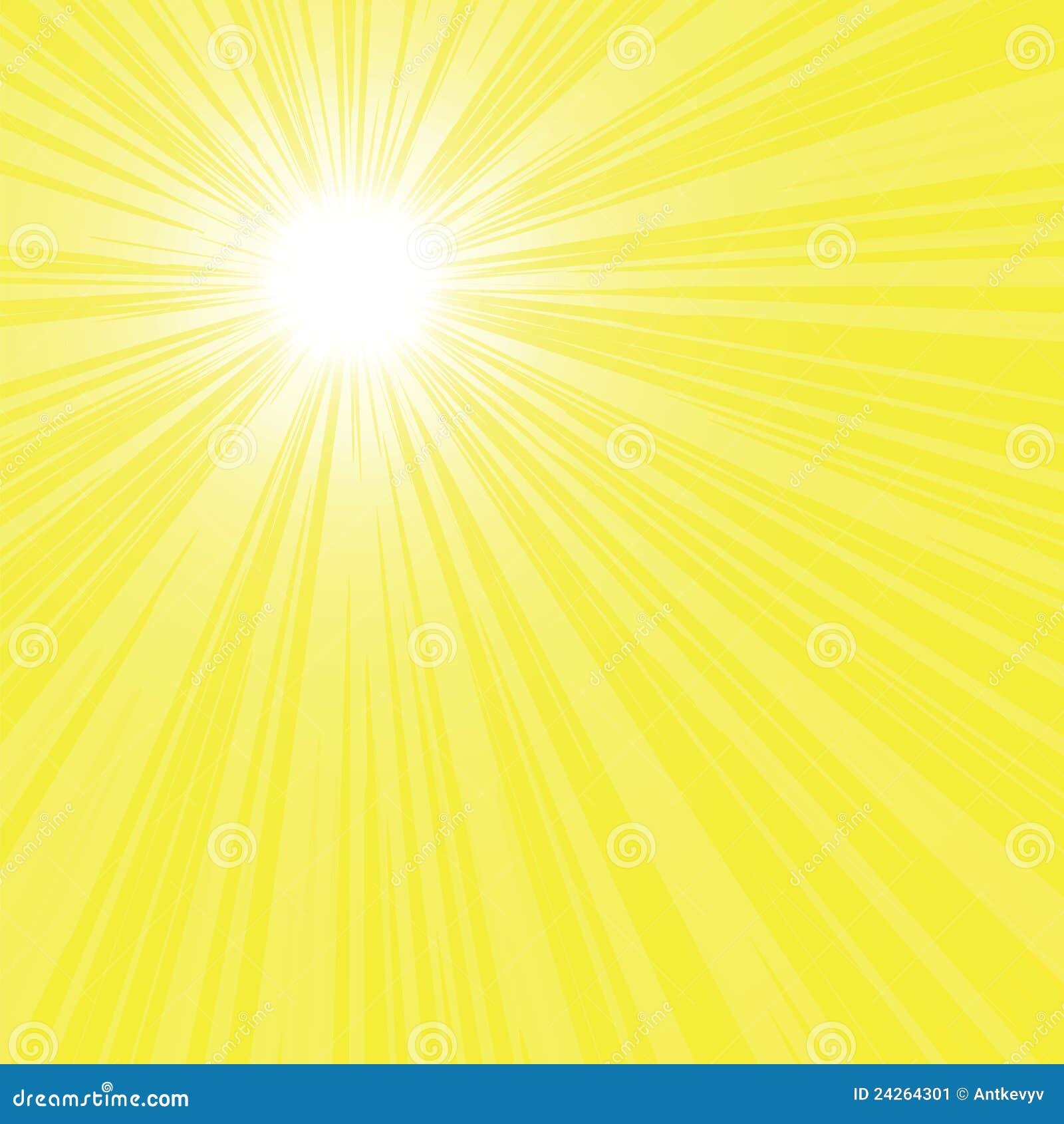 Bright sun rays stock vector. Illustration of sunrise - 24264301