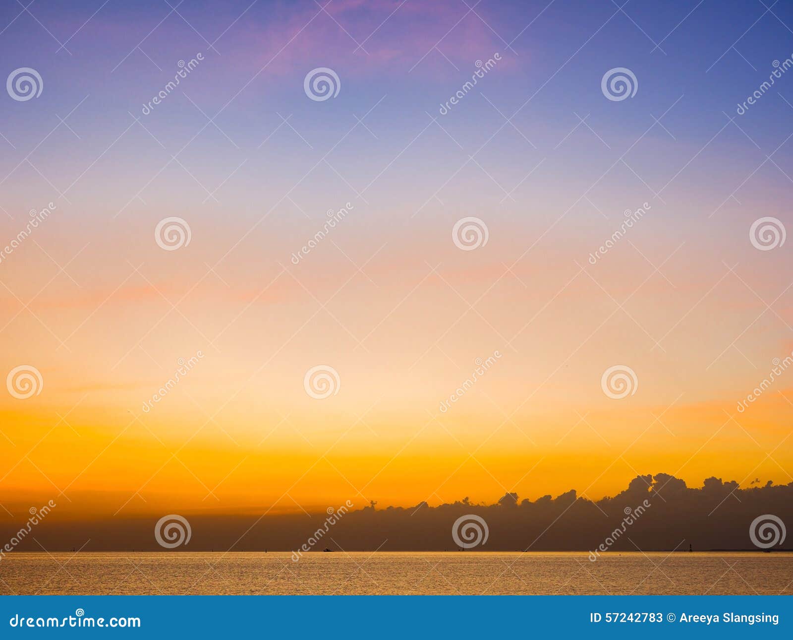 Bright Sun Set Over Horizontal Sky Stock Image - Image of color, bokeh ...