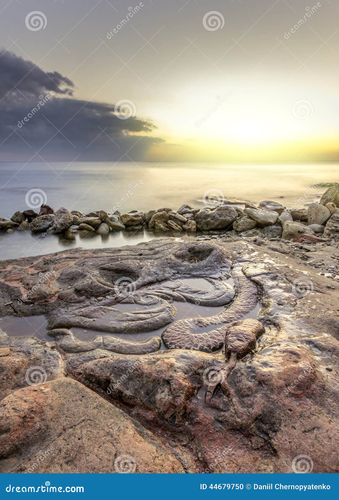 Stone Snake Nelligala Temple Royalty-Free Stock Photography ...