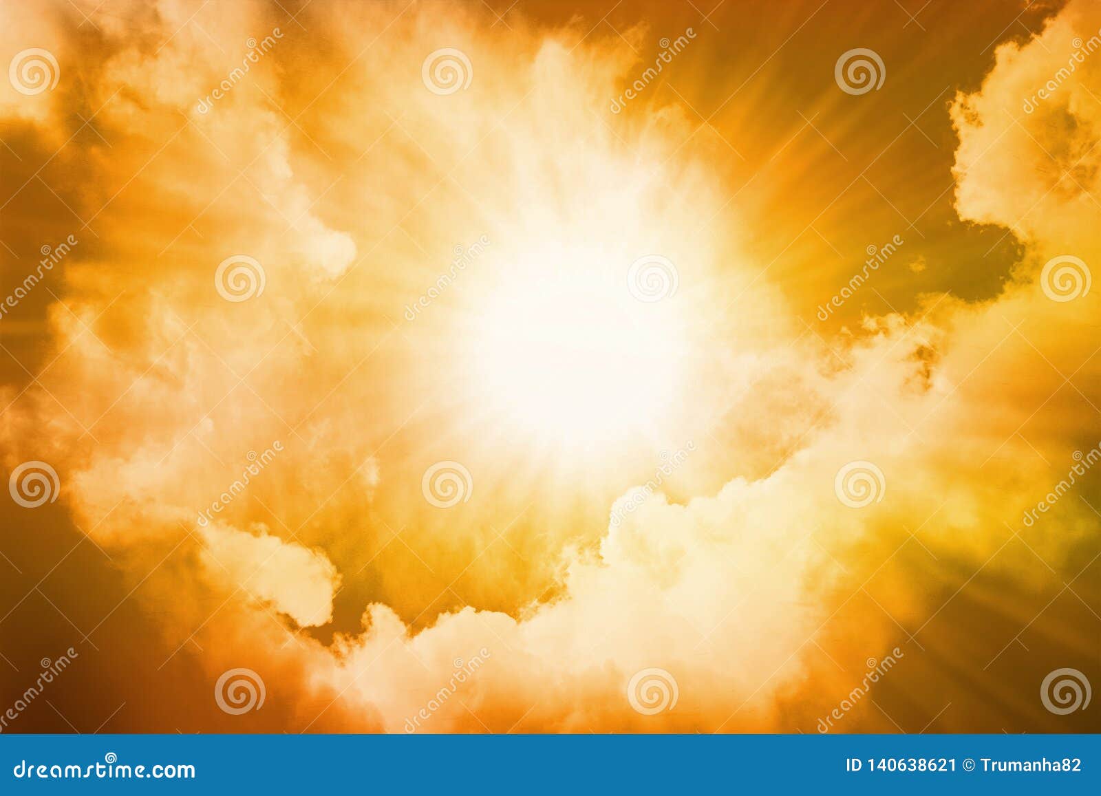 Bright Sun in Sunset Sky stock image. Image of astrology - 140638621