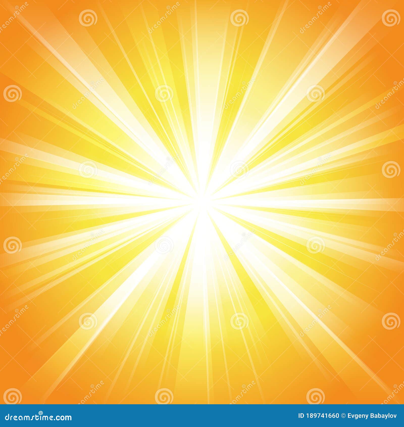 Bright Sun on a Yellow Background - Illustration Stock Vector ...