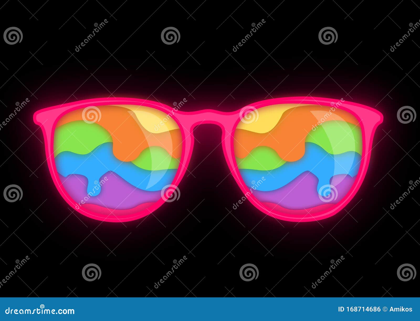Bright Sunglasses - Party and Fun Stock Photo - Illustration of style ...