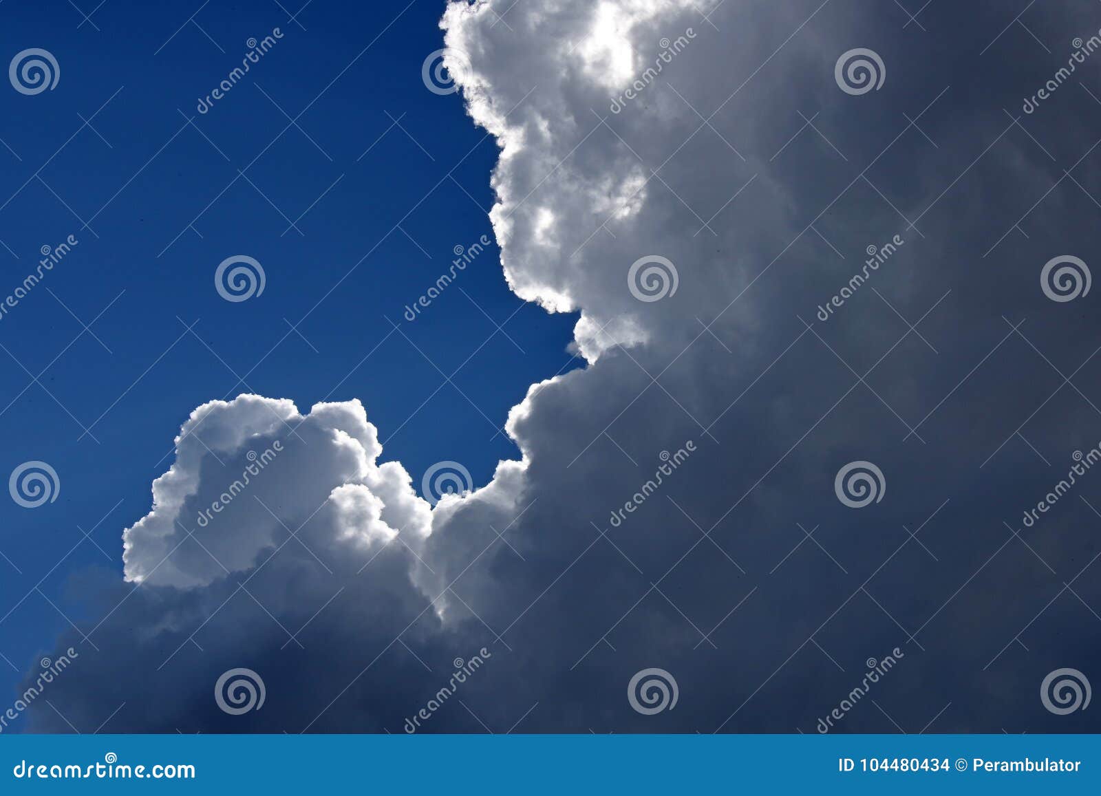 TRANSLUCENT EDGE of TOWERING CUMULUS CLOUD Stock Photo - Image of edge ...