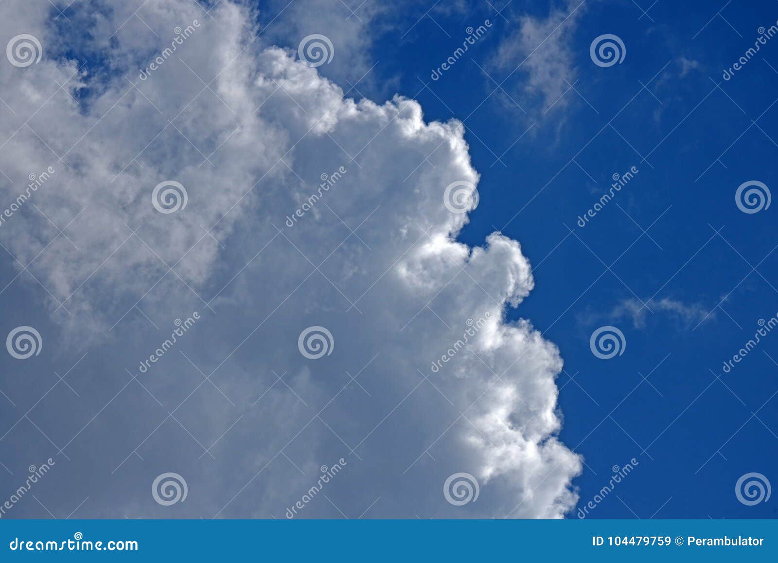 CUMULUS CLOUD with BRIGHT EDGE Stock Image - Image of layered, large ...