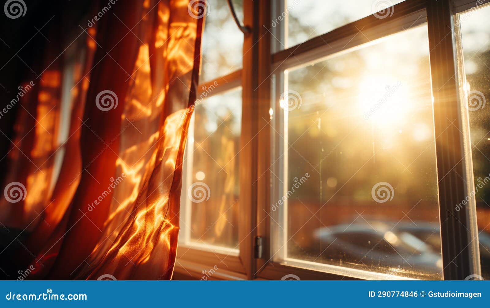 Bright Sunlight Reflects Off the Glass, Warming the Indoor Temperature ...