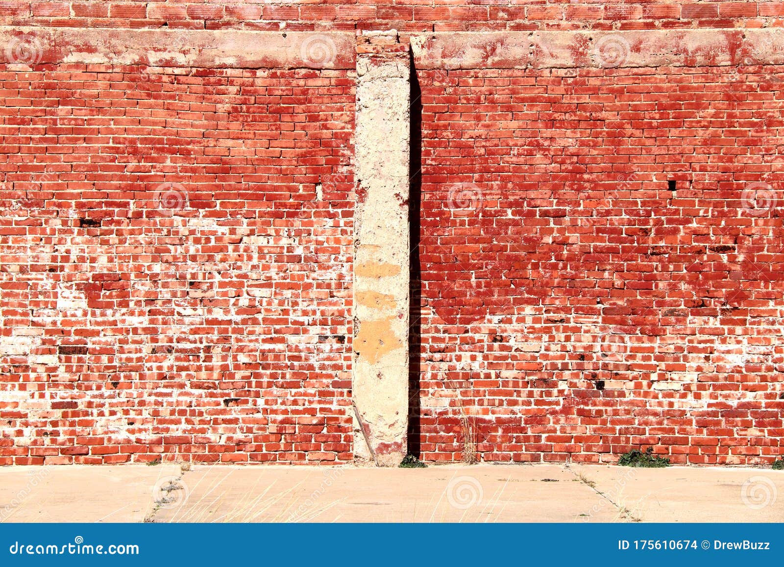 Building Brick Wall With Stain Background And Texture Stock Photography ...