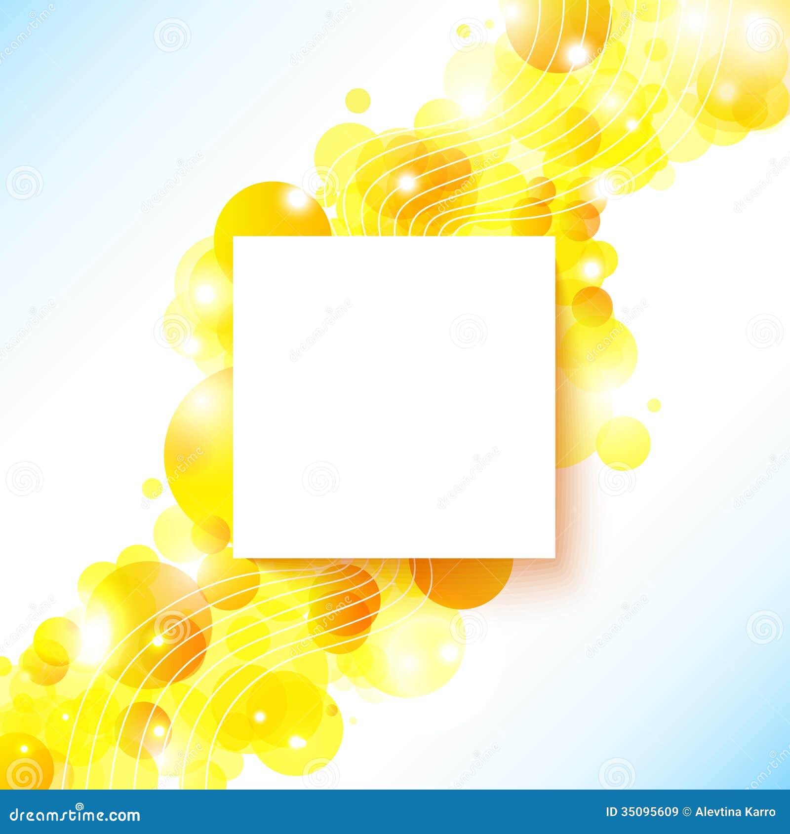 Bright and Sunny Poster with a Place for Your Text Stock Vector ...