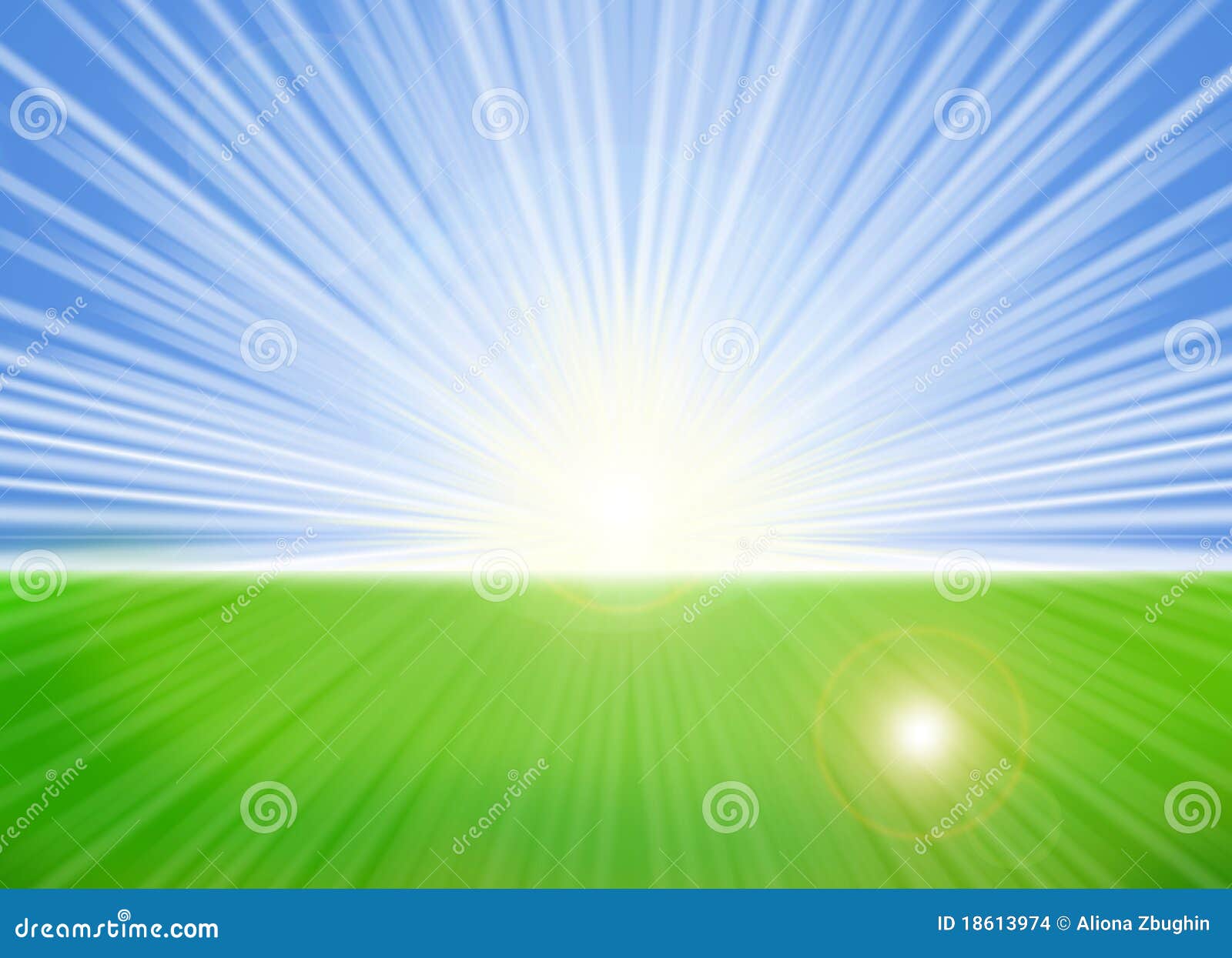 Bright sunrise stock illustration. Illustration of abstract - 18613974