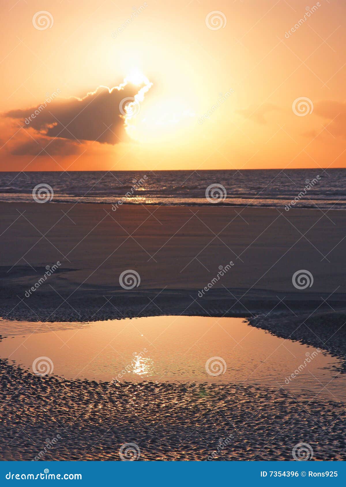 Bright Sunrise II stock photo. Image of sunrise, sand - 7354396