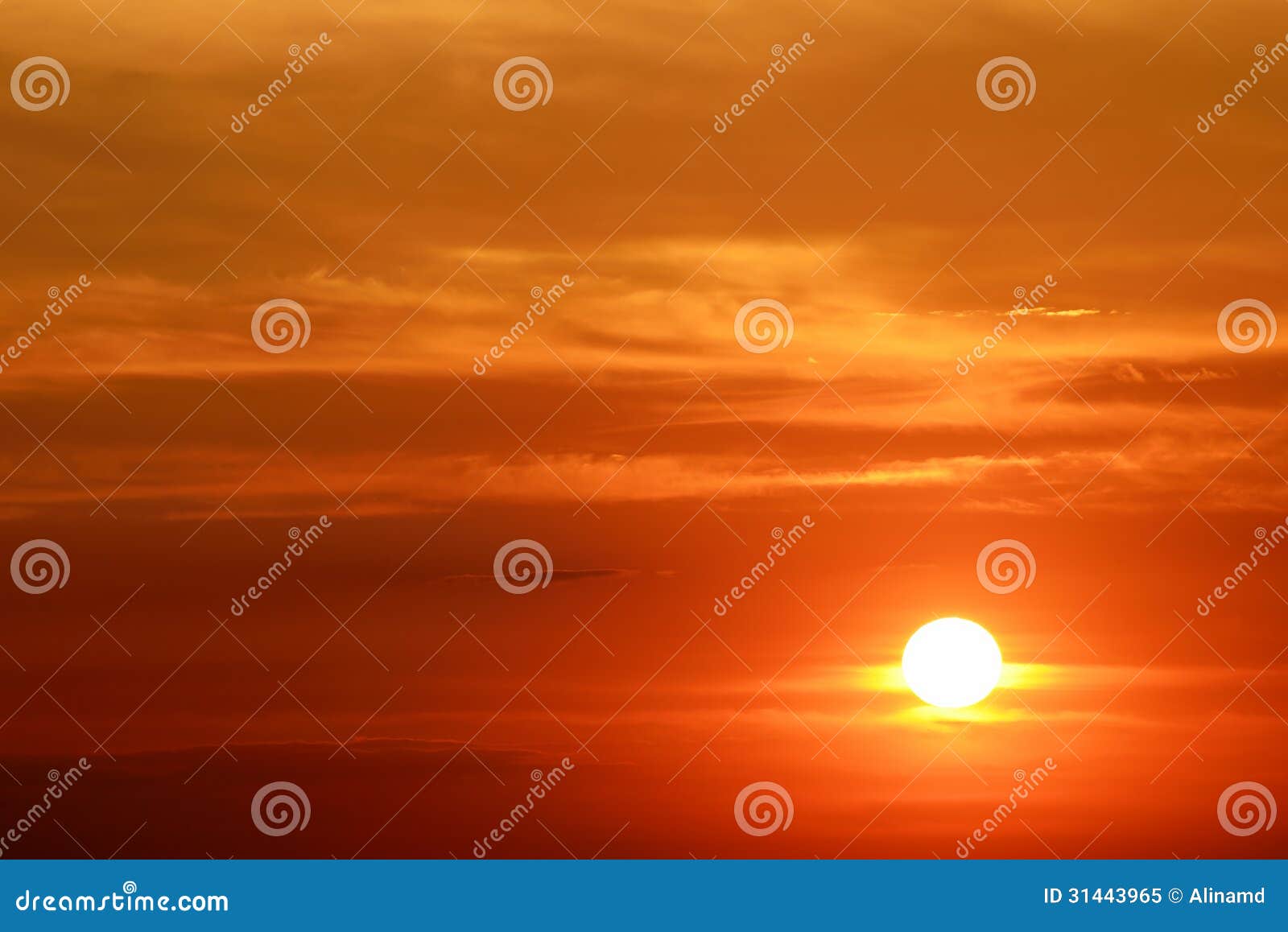 Bright sunrise stock image. Image of beauty, cloudscape - 31443965