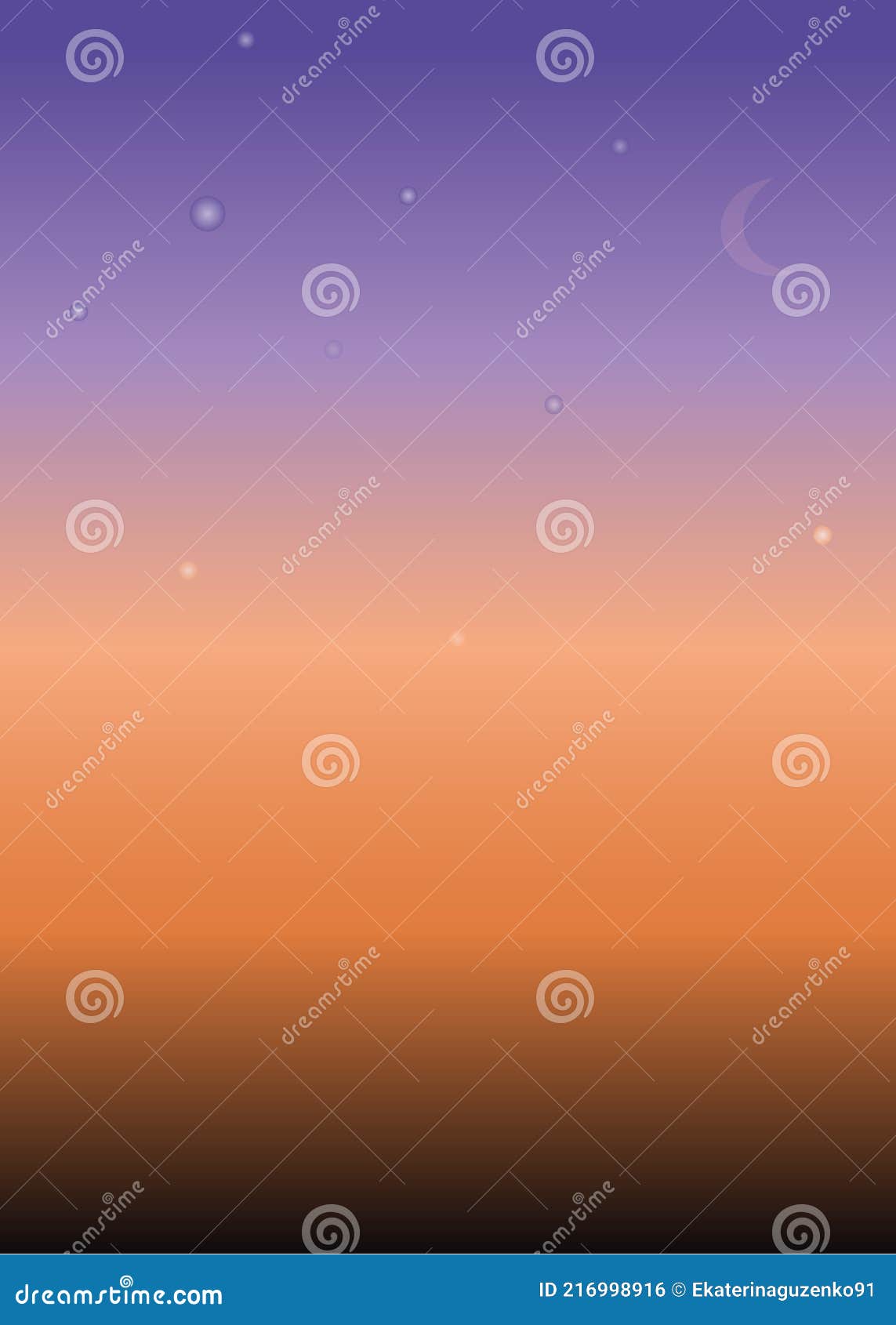 Bright Sunset with Stars Vector Background EPS10 Stock Vector ...