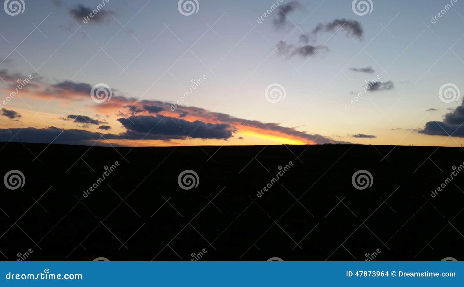 Bright sunset stock photo. Image of sunset, bright, colors - 47873964
