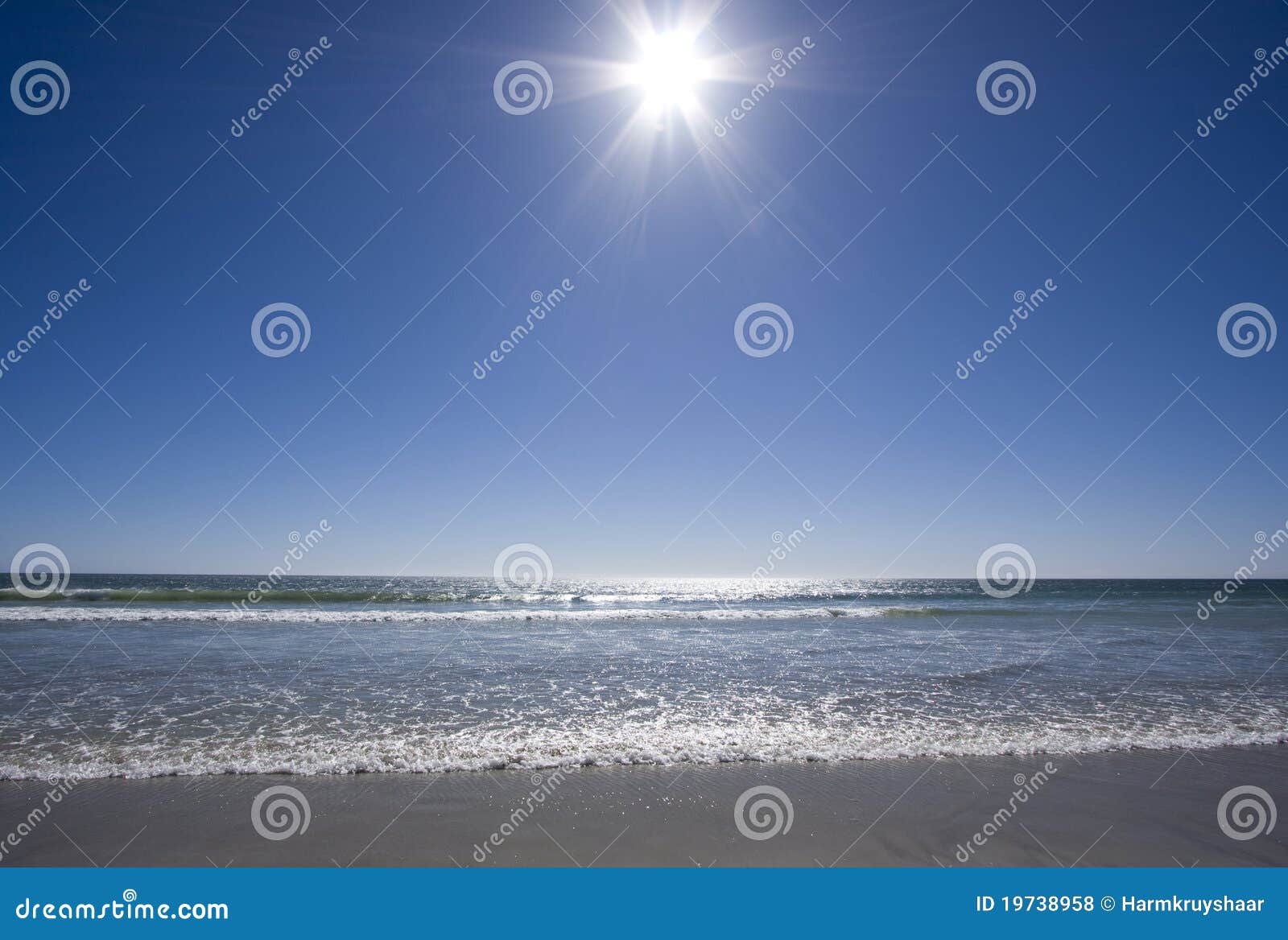 Bright Sunshine Over the Ocean Stock Photo - Image of natural ...