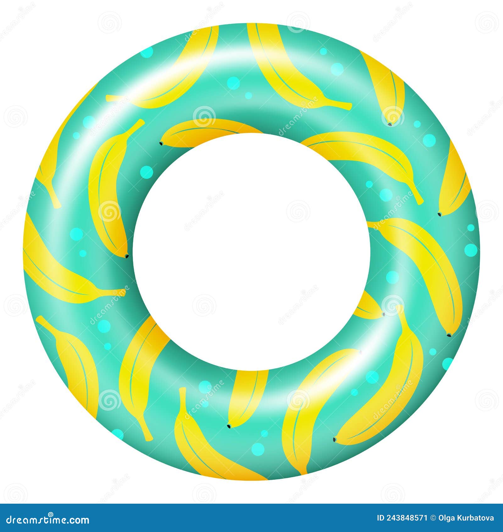 Bright Swim Donut. Cartoon Inflatable Swim Ring | CartoonDealer.com ...