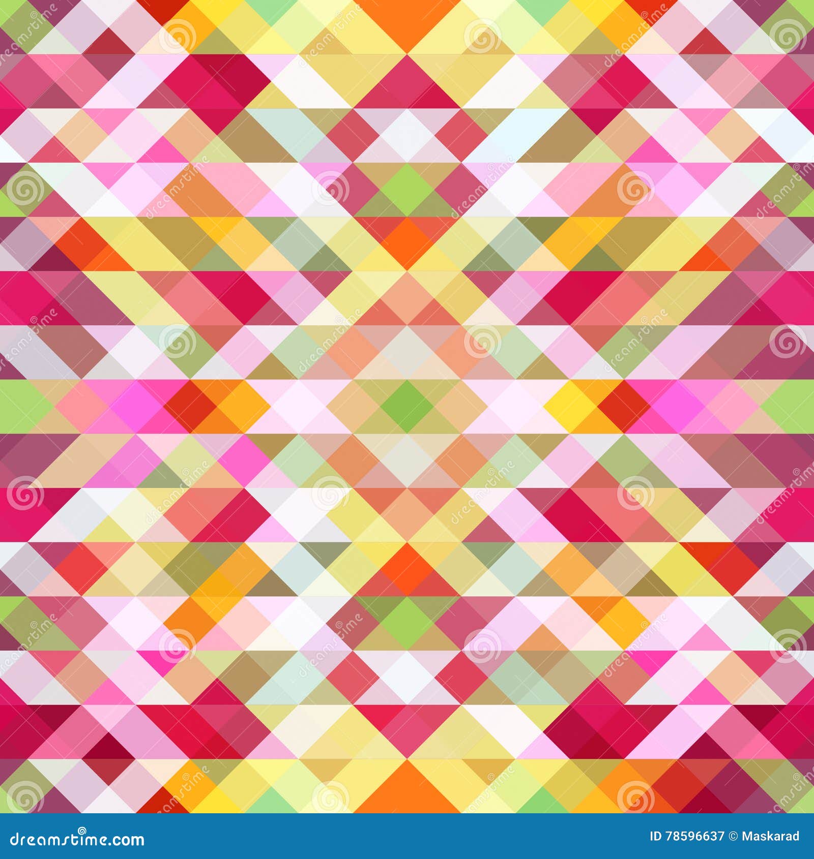 Bright Symmetric Seamless Pattern With Interweave Figures. Vector ...