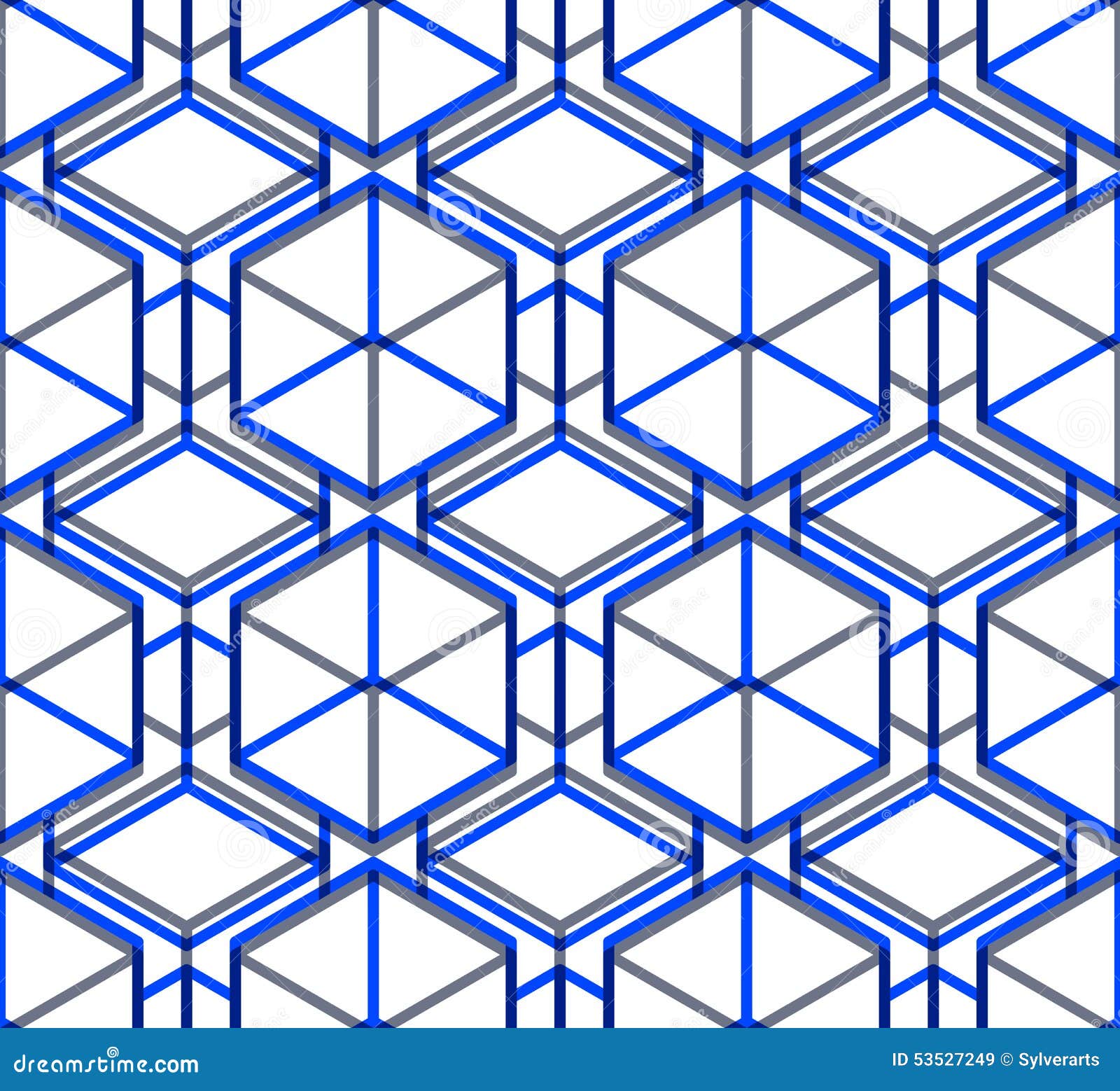 Bright Symmetric Seamless Pattern With Interweave Figures. Cartoon ...