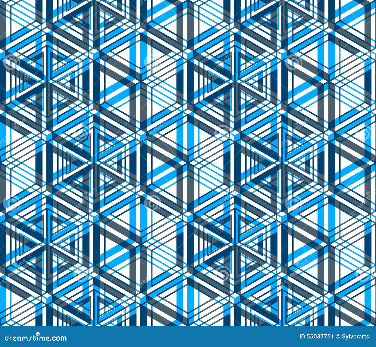 Bright Symmetric Seamless Pattern with Interweave Figures. Continuous ...
