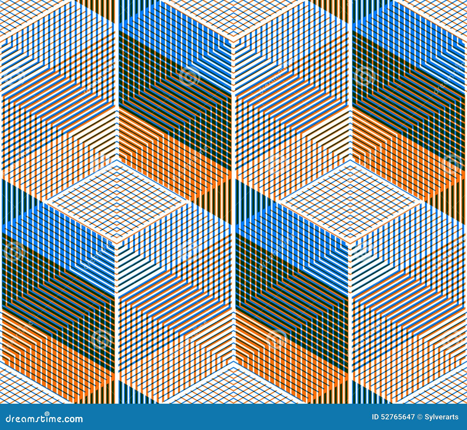 Bright Symmetric Seamless Pattern with Interweave Figures. Conti Stock ...