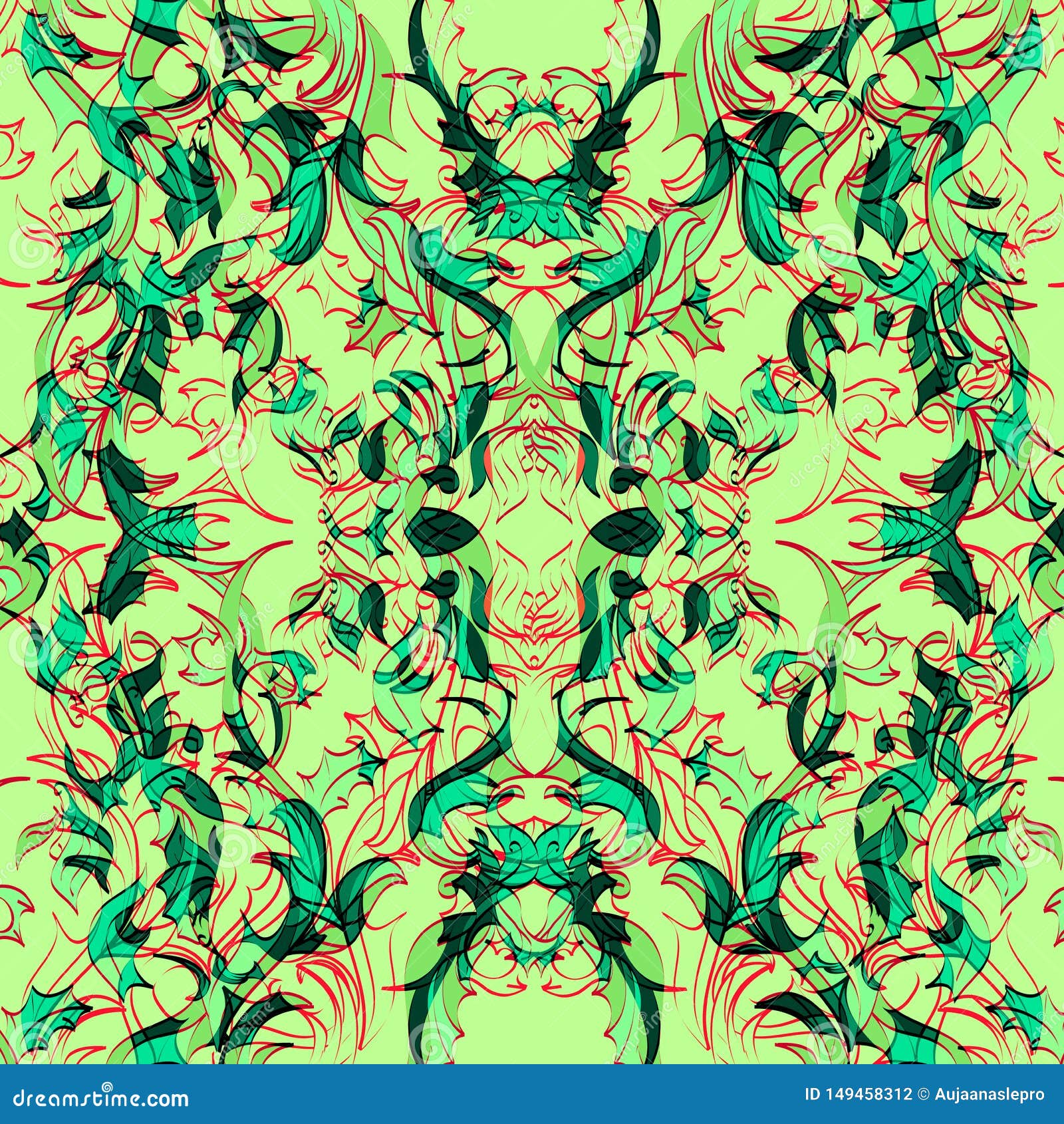 Symmetrical Floral Decorative Dingbats Cartoon Vector | CartoonDealer ...