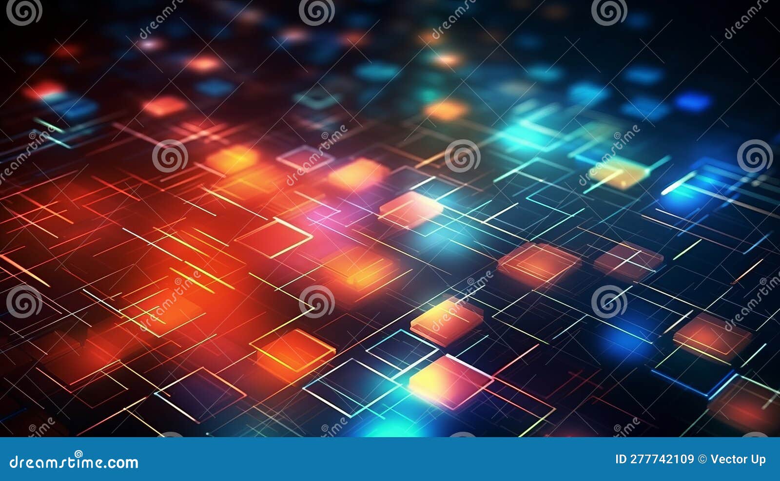 Bright Technology Abstract Background Telecommunicatio. Generative AI ...