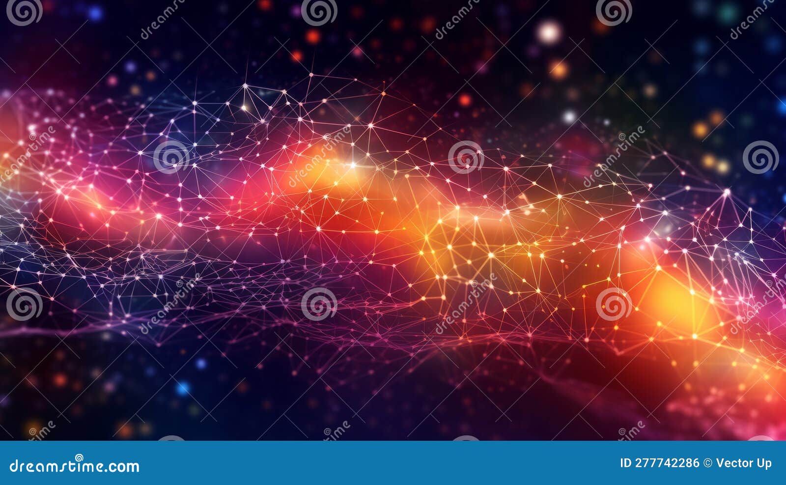 Bright Technology Abstract Background Telecommunicatio. Generative AI ...