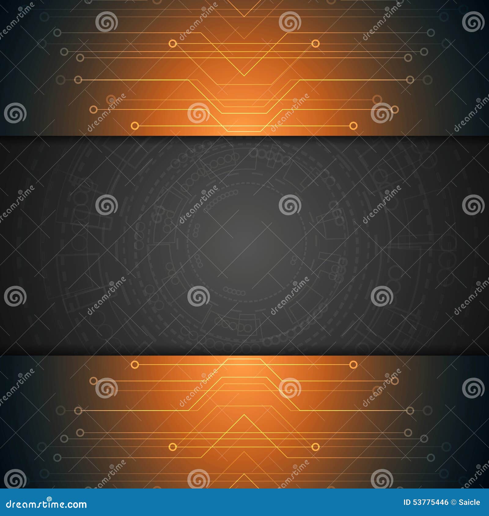 Bright Technology Background Stock Vector - Illustration of decorative ...
