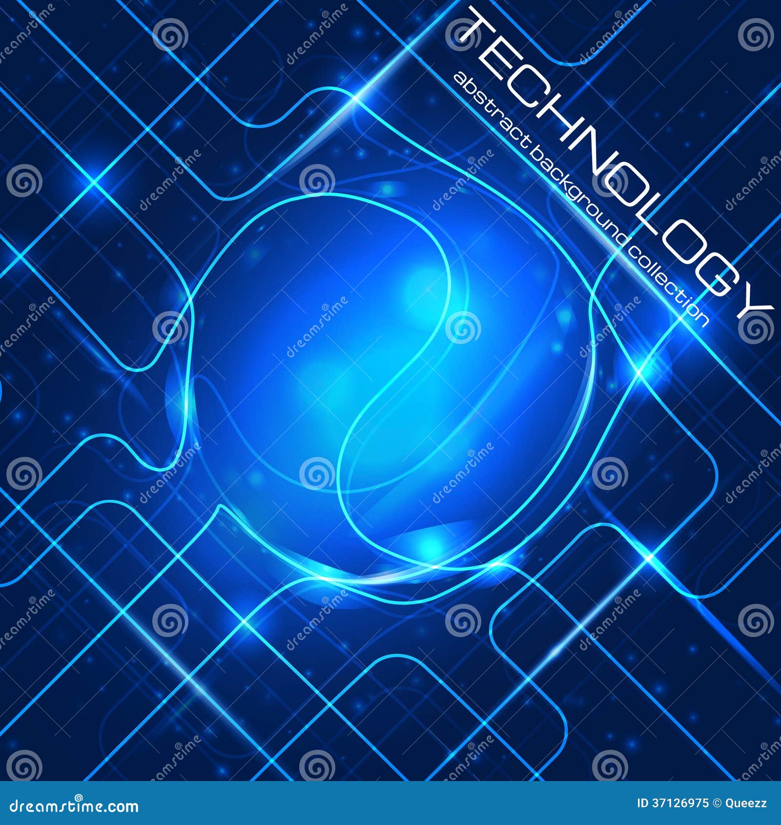 Bright Technology Background Stock Vector - Illustration of graphic ...