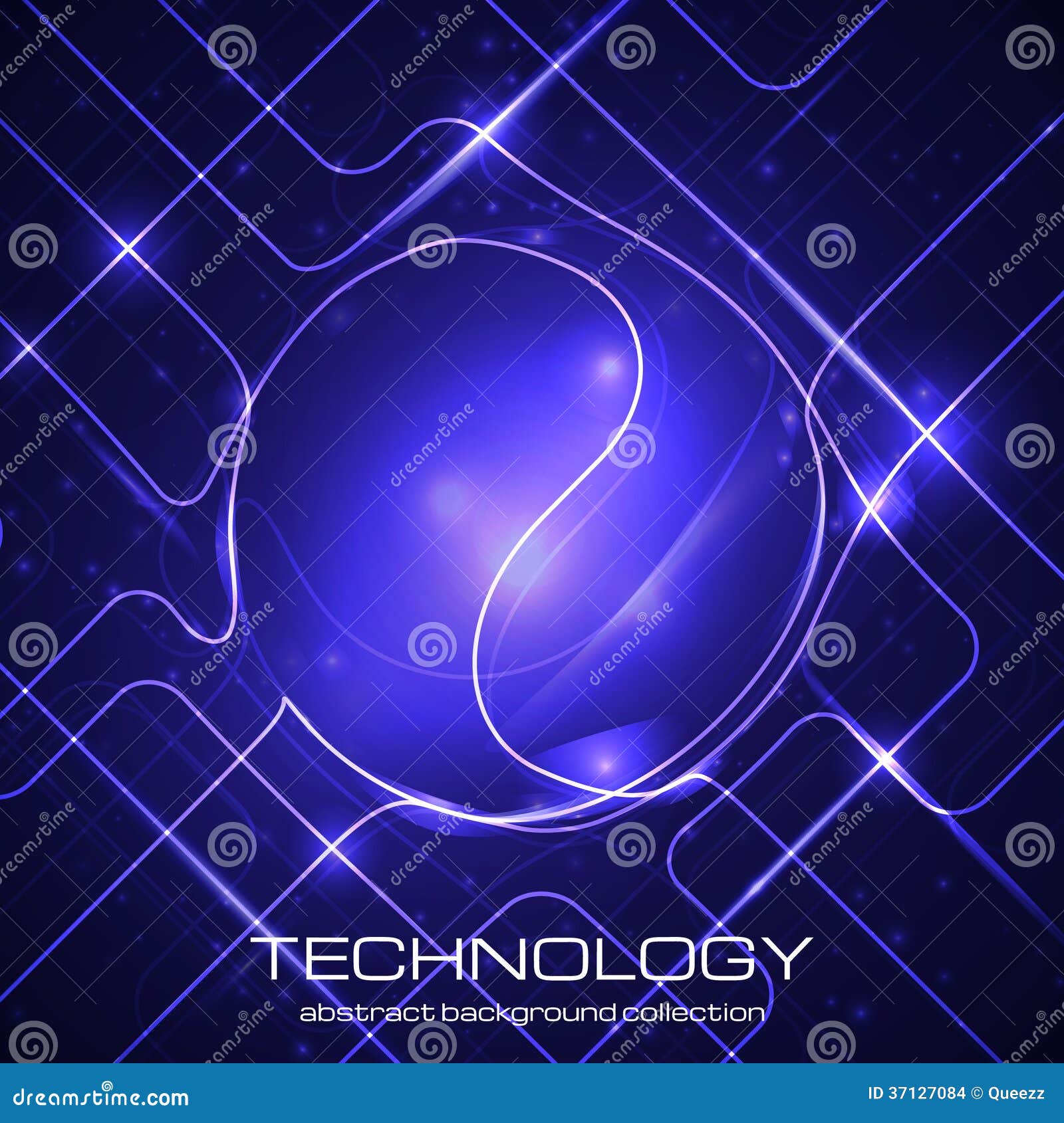 Bright Technology Background Stock Vector - Illustration of chip ...