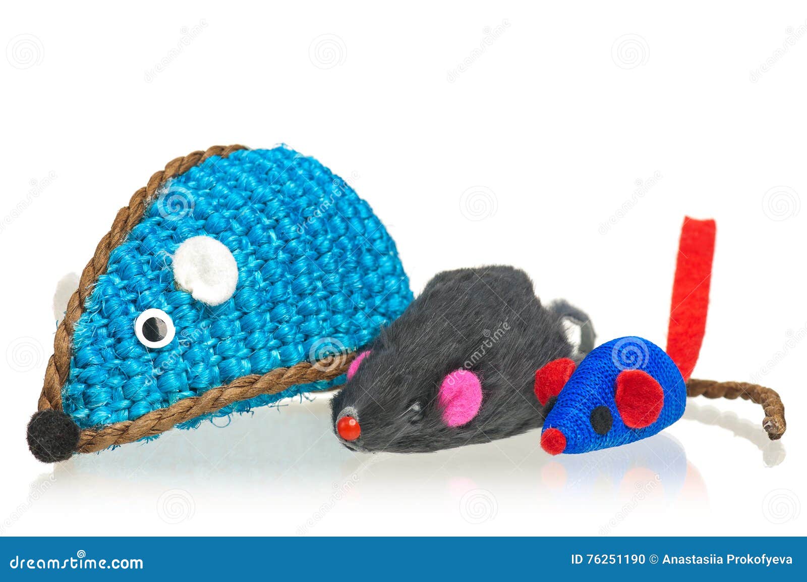 Bright toy mice stock photo. Image of pussycat, artificial - 76251190