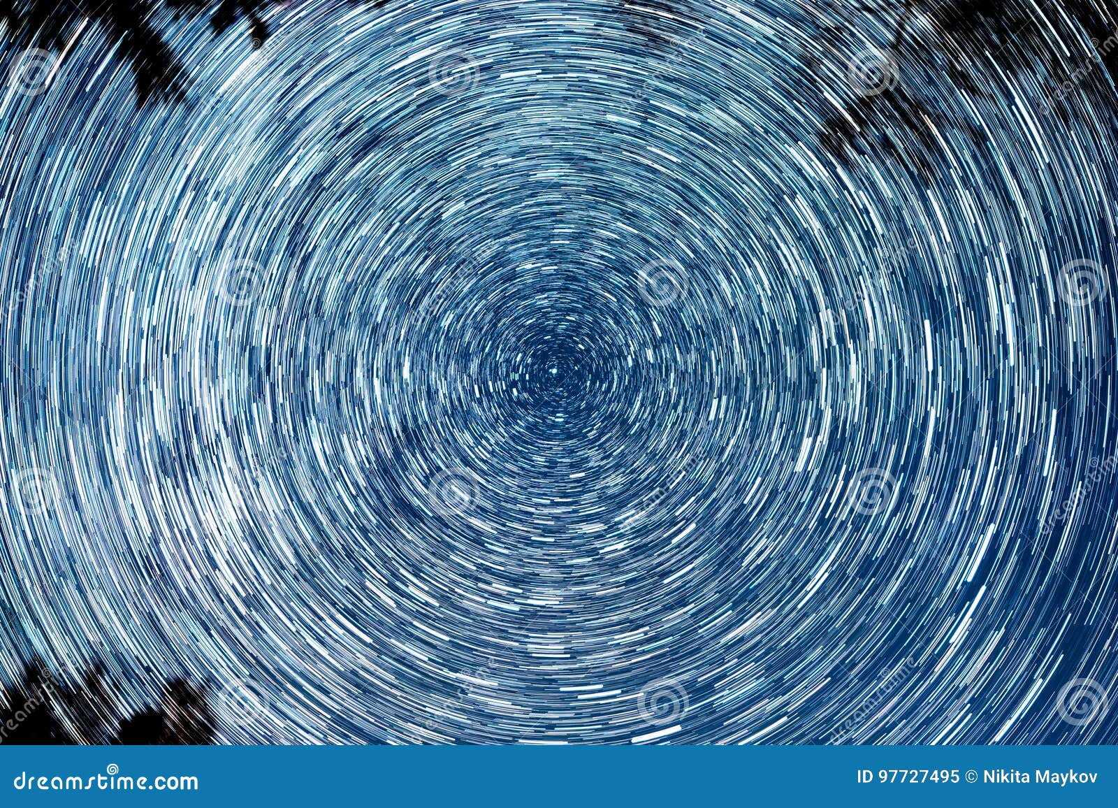 Bright traces of stars stock image. Image of night, astrophotography ...