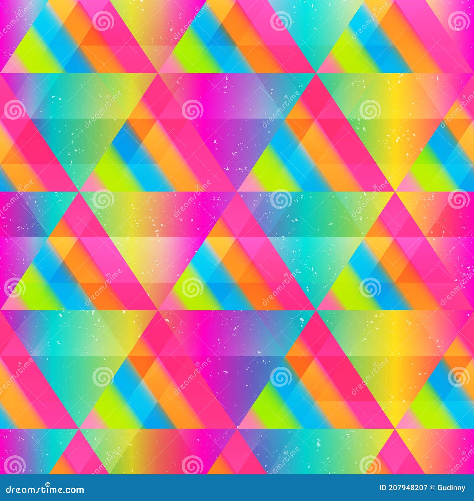 Bright Triangle Seamless Texture Stock Vector - Illustration of ...