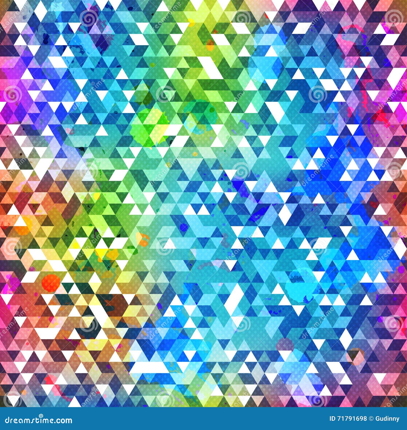 Bright Triangle Seamless Texture Stock Vector - Illustration of ...