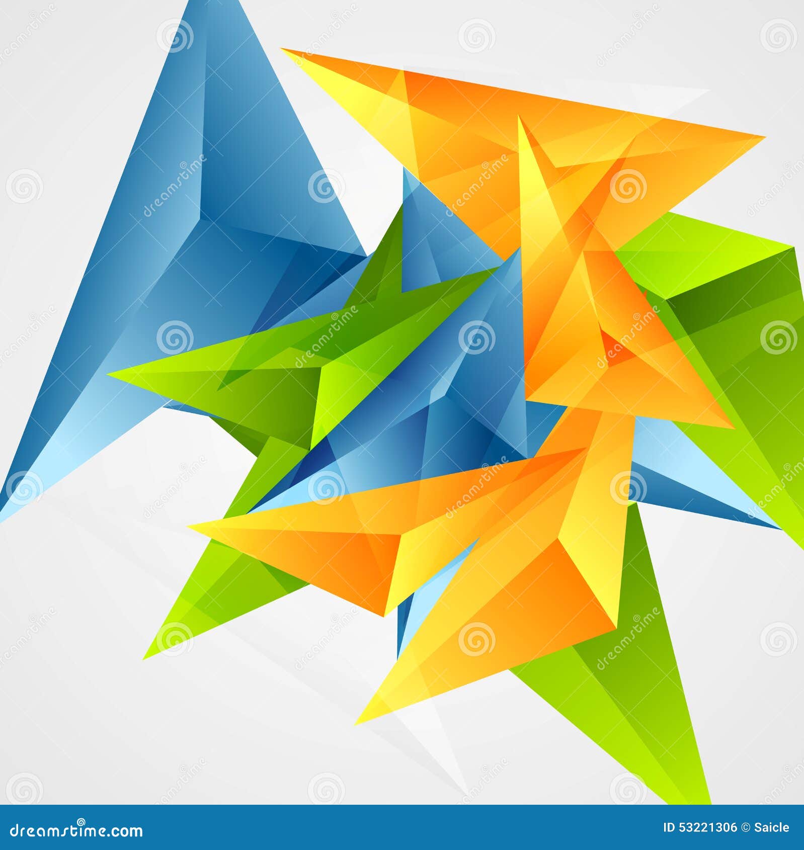 Bright Triangle Shapes Vector Background Stock Vector - Illustration of ...