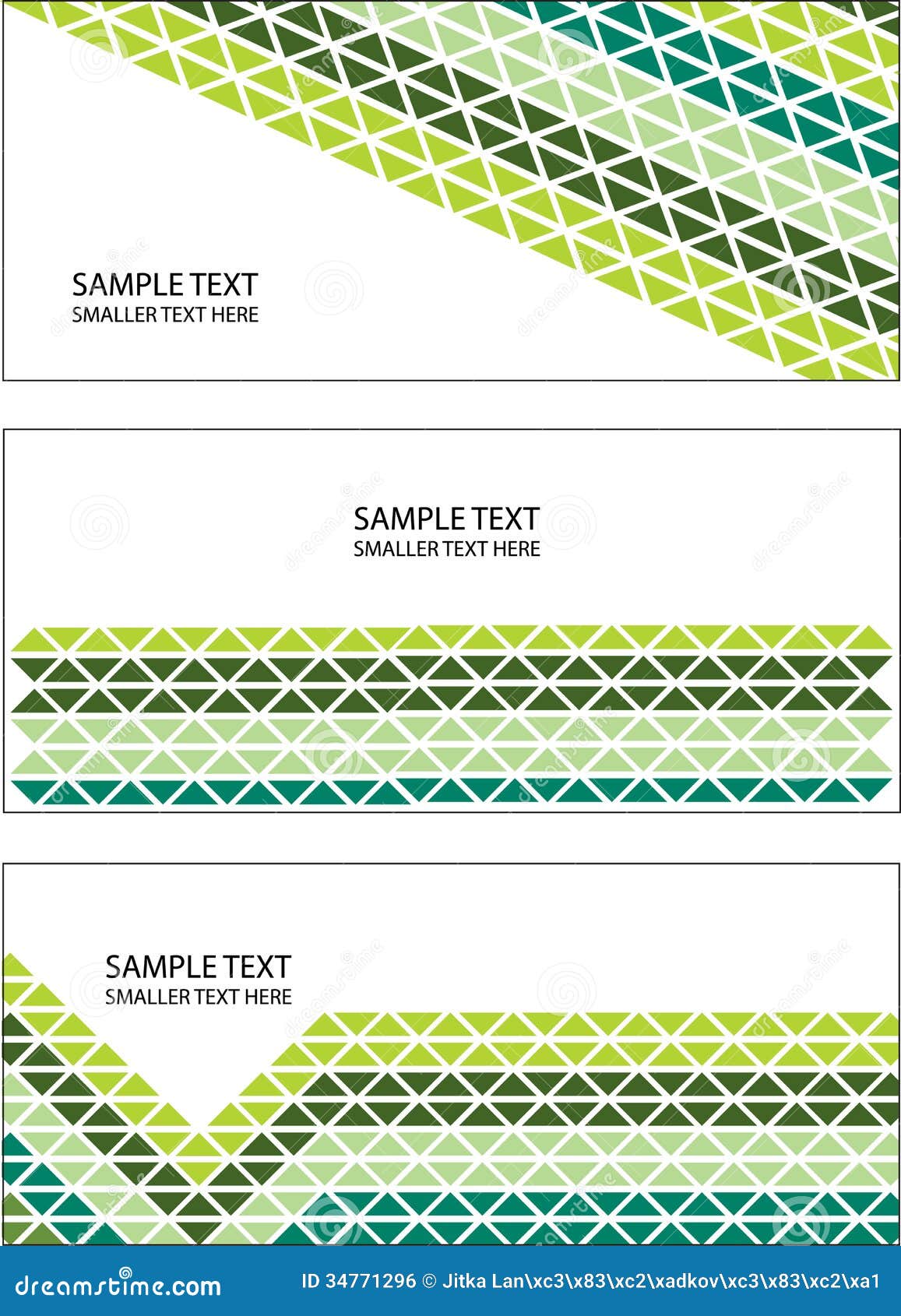 Bright triangles banners stock illustration. Illustration of combs ...