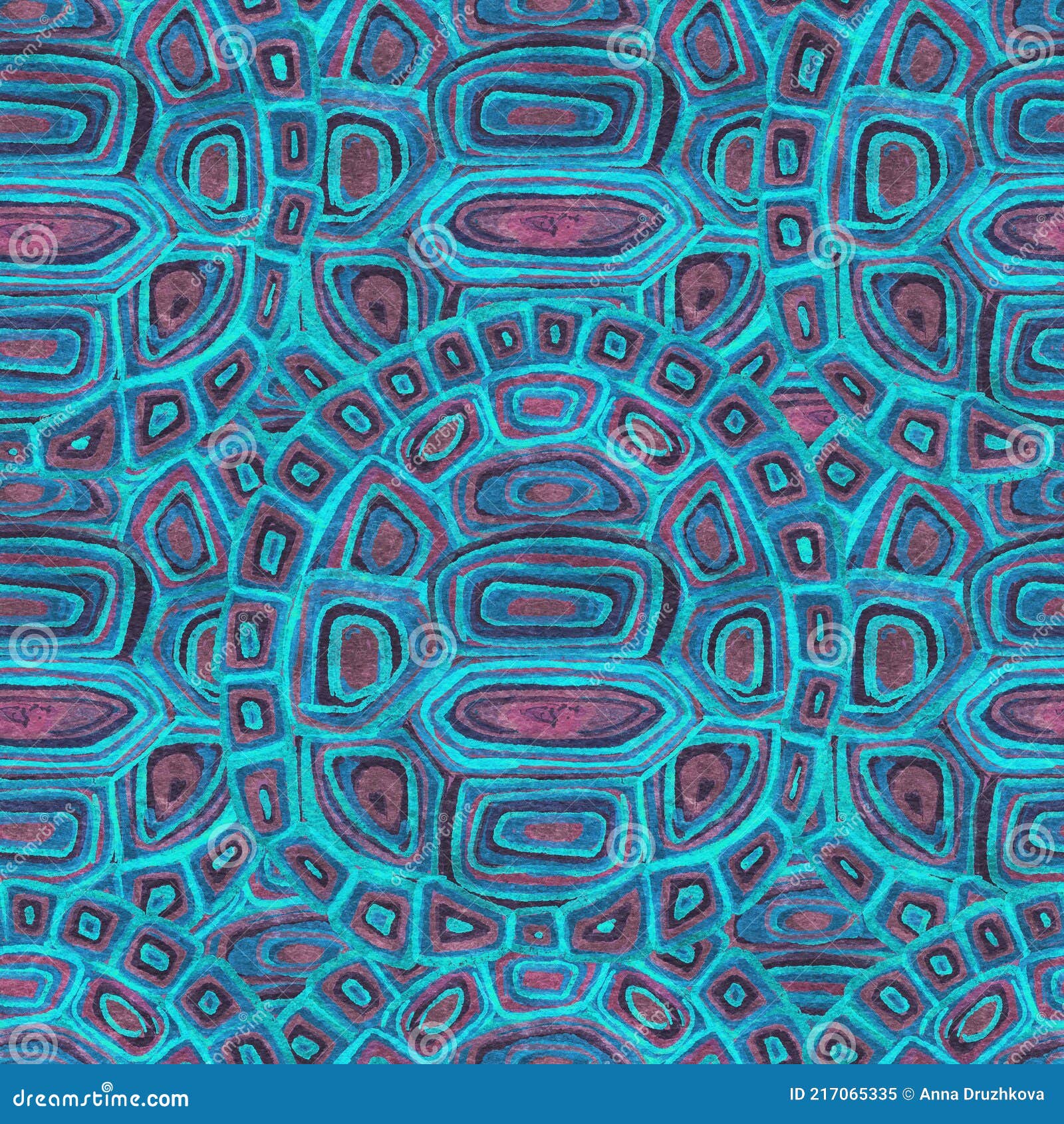 Bright Turtle Shell Texture Seamless Pattern Stock Illustration ...