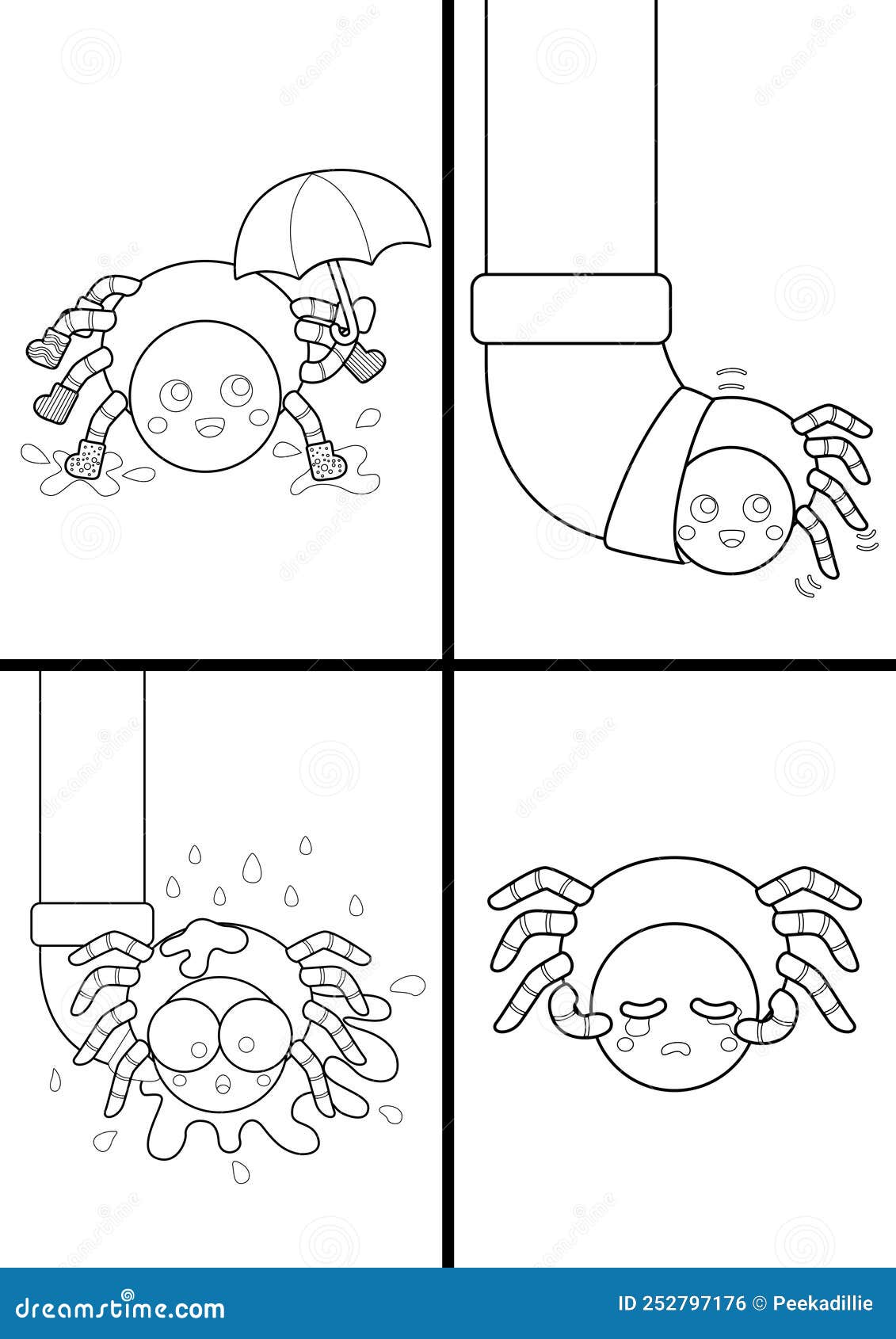 Itsy Bitsy Spider Illustration 84904490