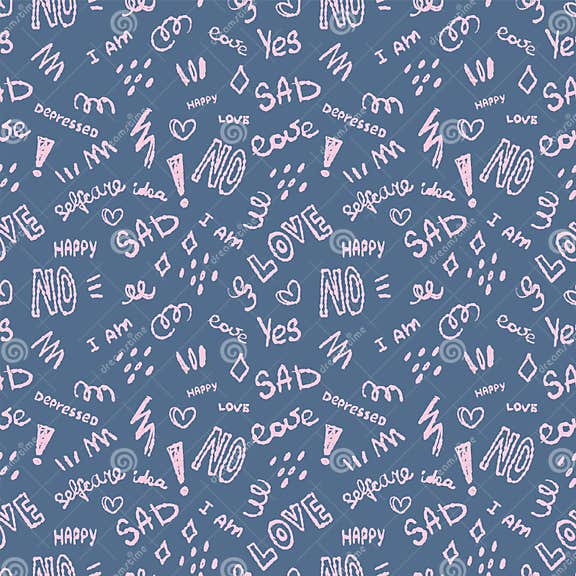 Bright Vector Illustration with Doodles and Text Stock Vector ...