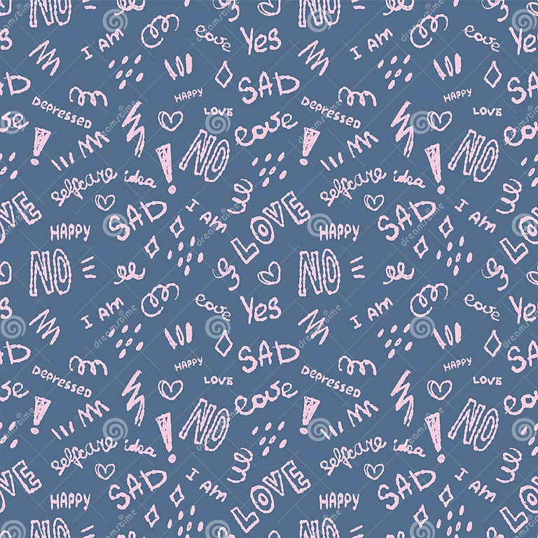 Bright Vector Illustration with Doodles and Text Stock Vector ...