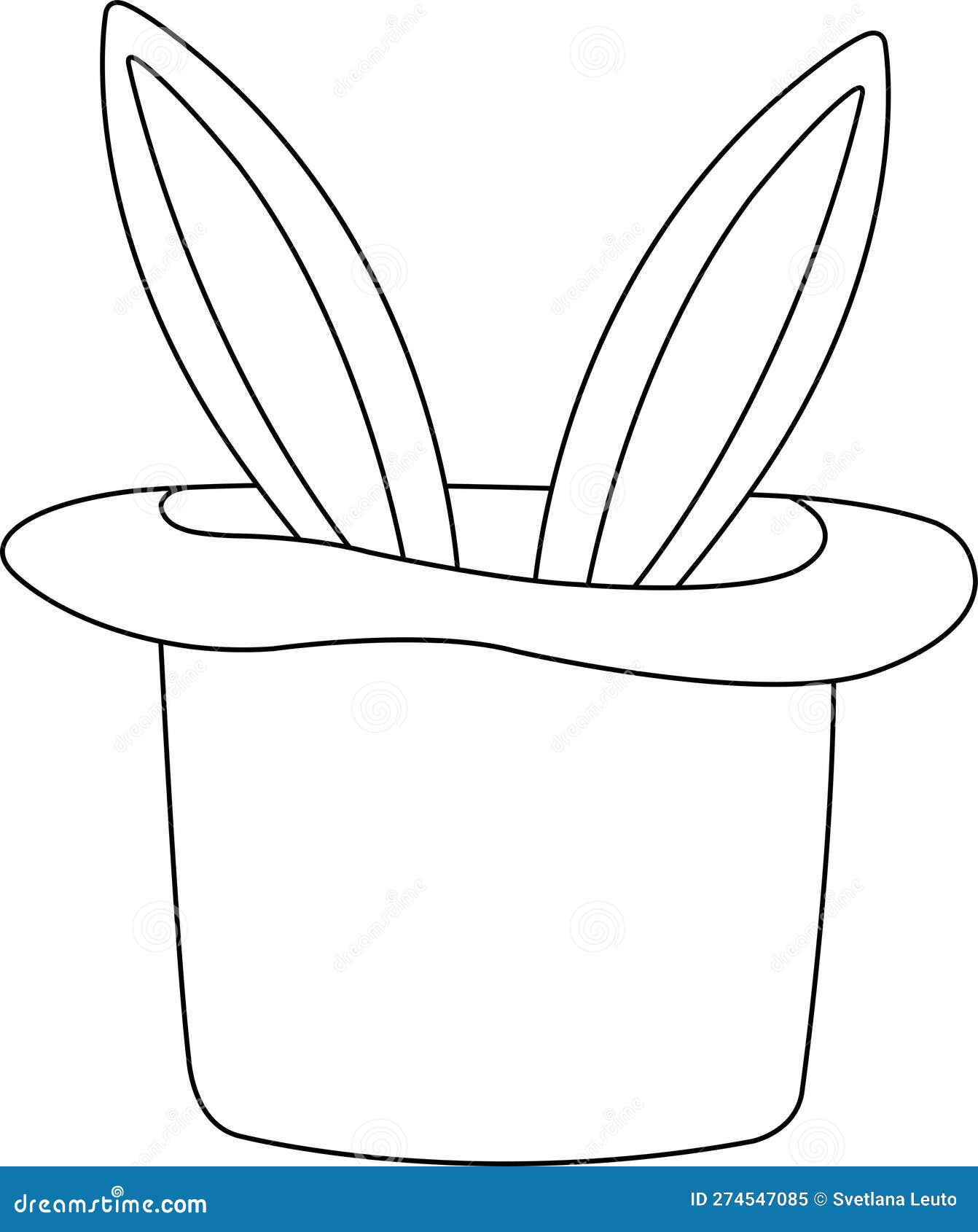 Bright Vector Illustration Of A Magicians Hat With A Rabbit, Circus ...