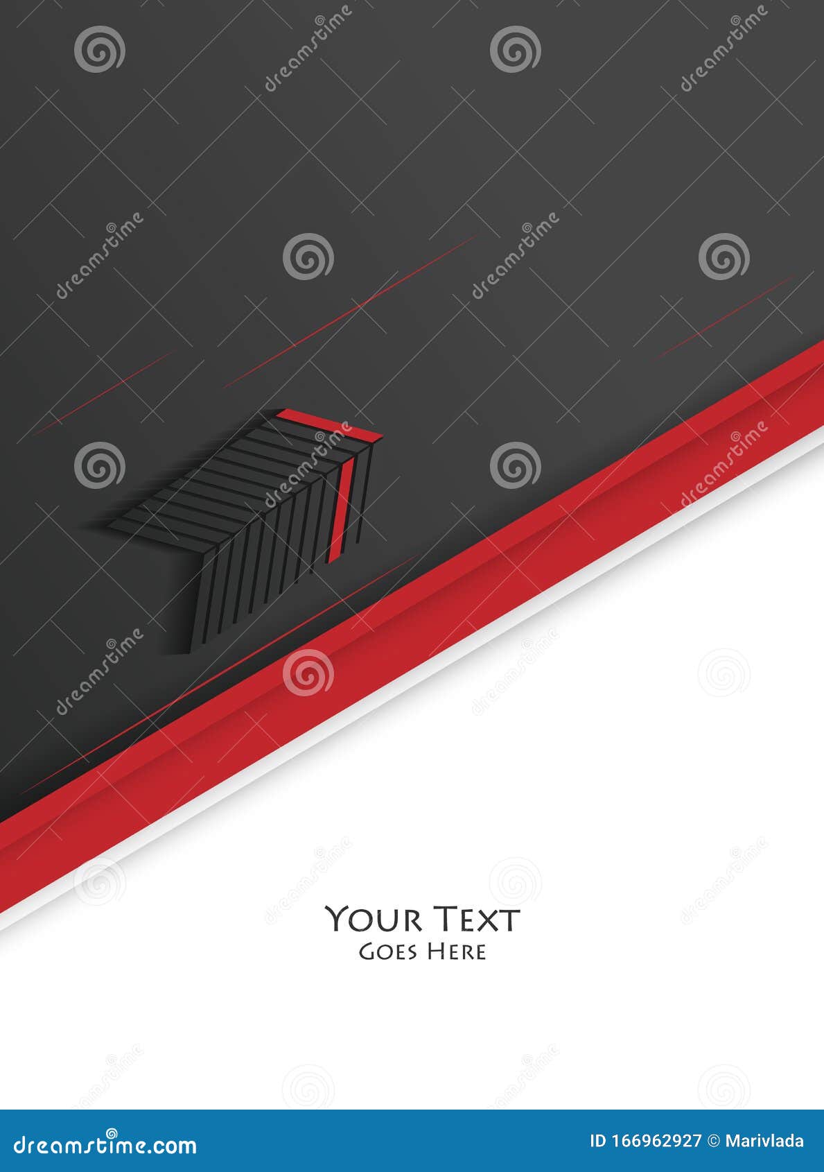 Bright vector template stock vector. Illustration of modern - 166962927