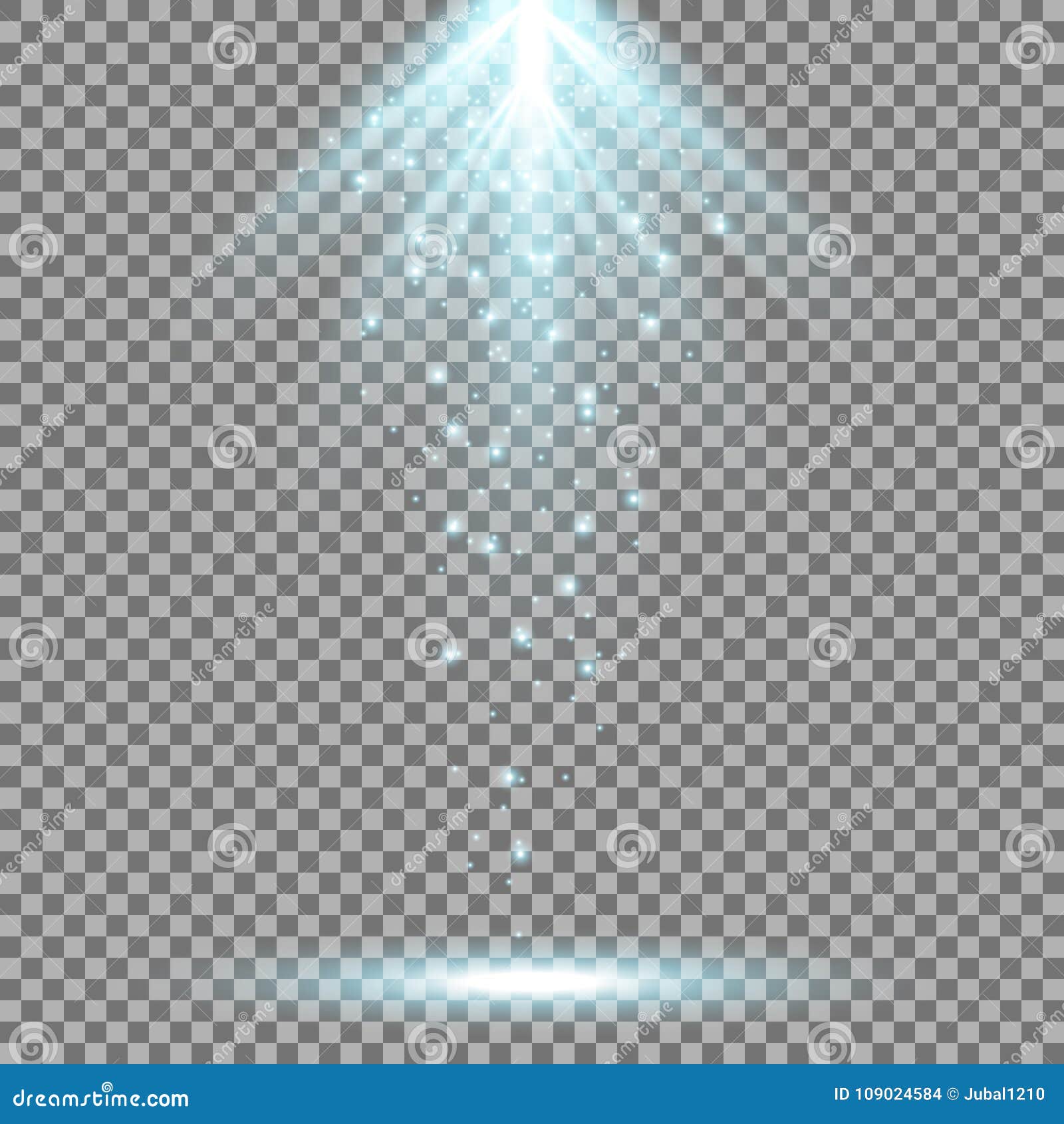 Rays of Light from Above, Aqua Color Stock Vector - Illustration of ...