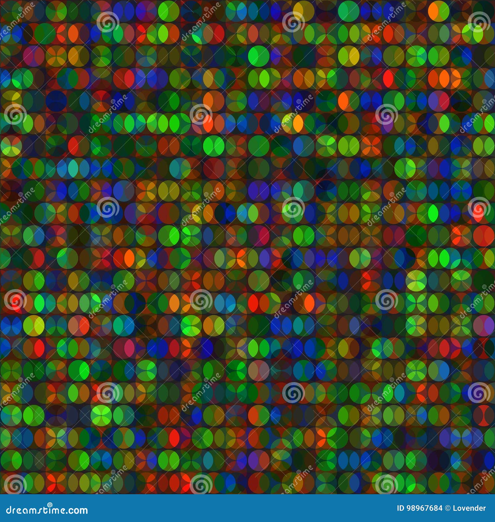 Vivid Circles Bright Vector Seamless Background Stock Vector ...