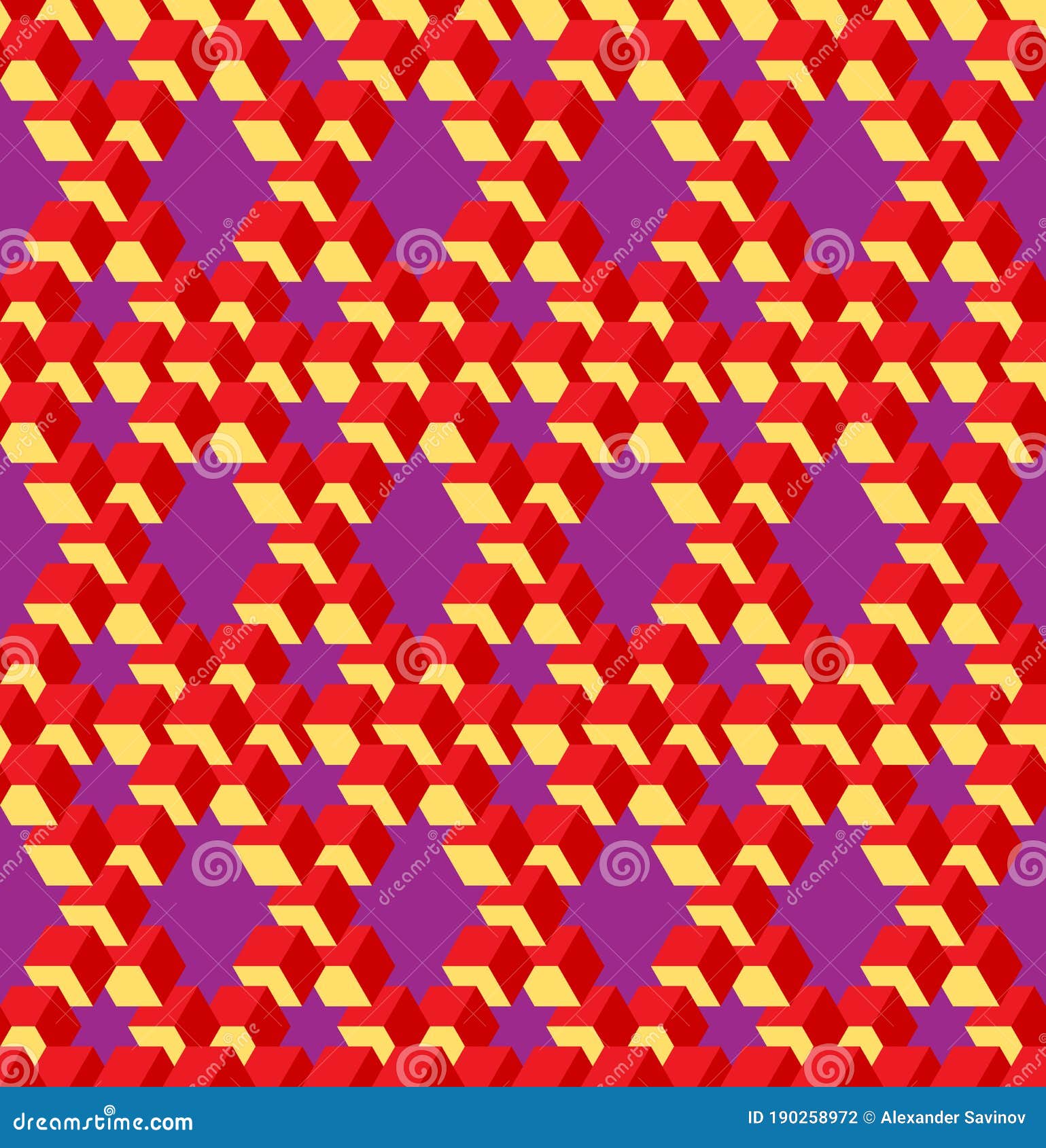 Bright Vector, Seamless Pattern Based on the Pentrose Triangle. a ...
