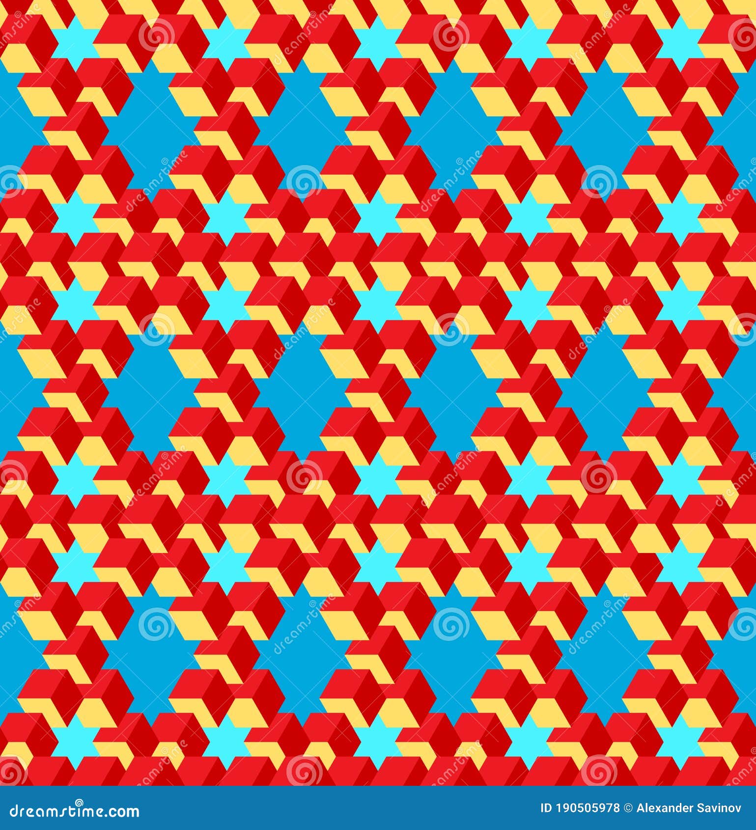 Bright Vector, Seamless, Stylized Pattern Based on the Pentrose ...