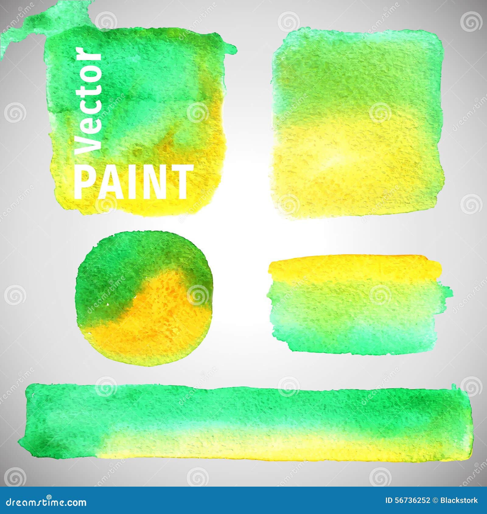 Bright Vector Watercolor Paint Gradients Stock Vector - Illustration of ...