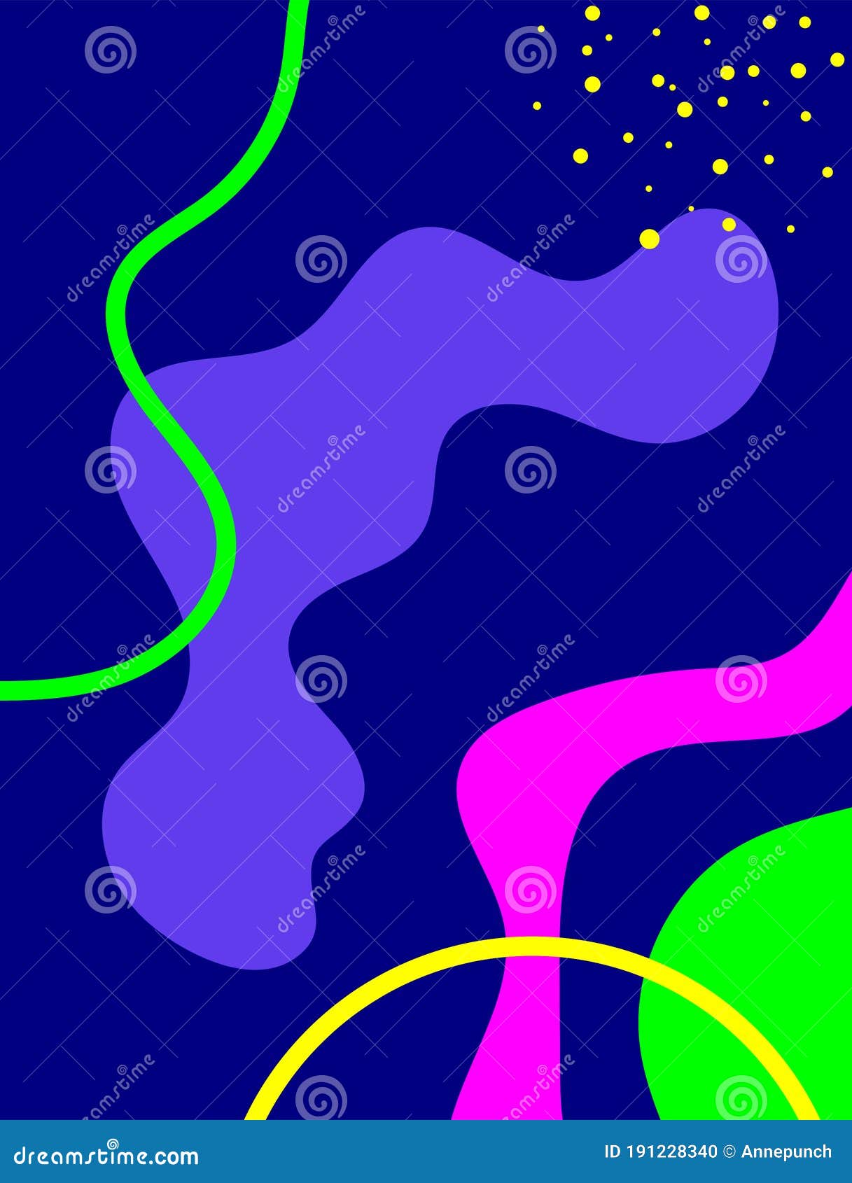 Bright Vertical Template. Modern Abstract Background Stock Vector ...