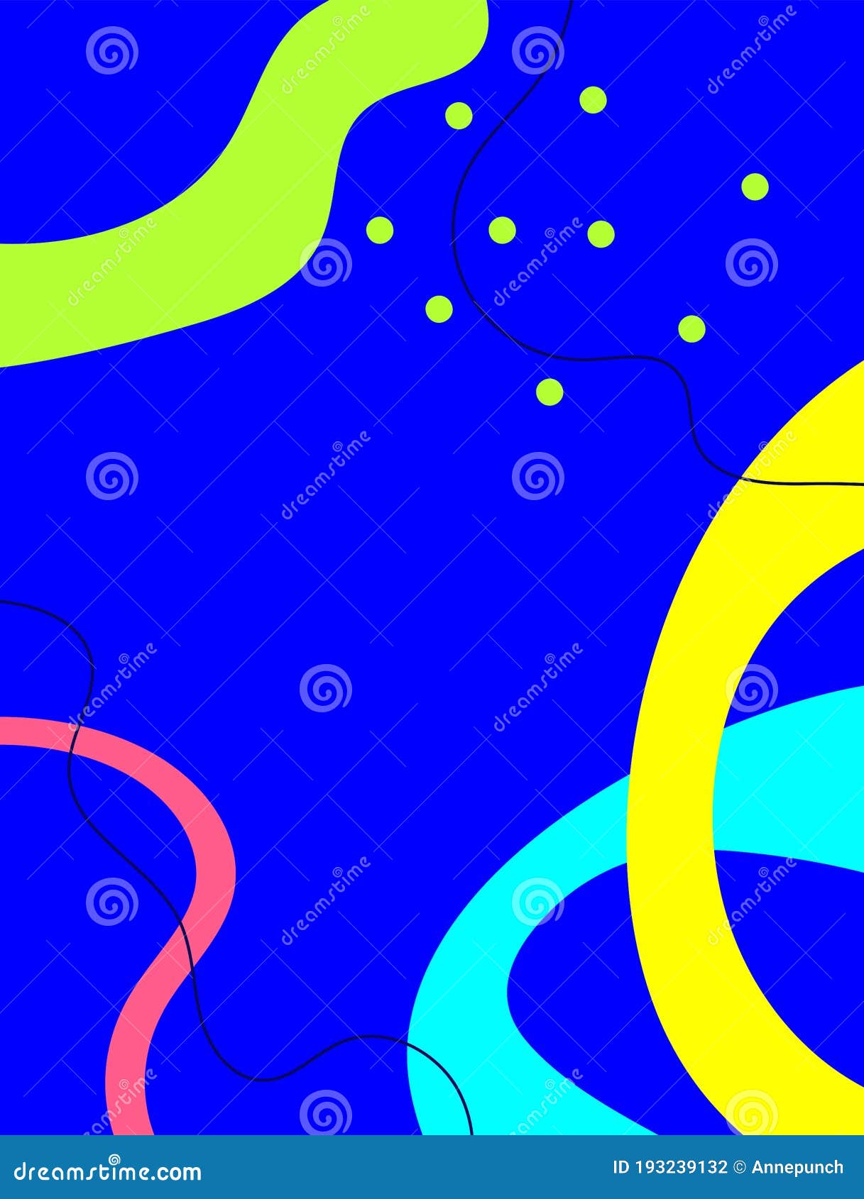 Bright Vertical Template. Modern Abstract Background. Vector ...