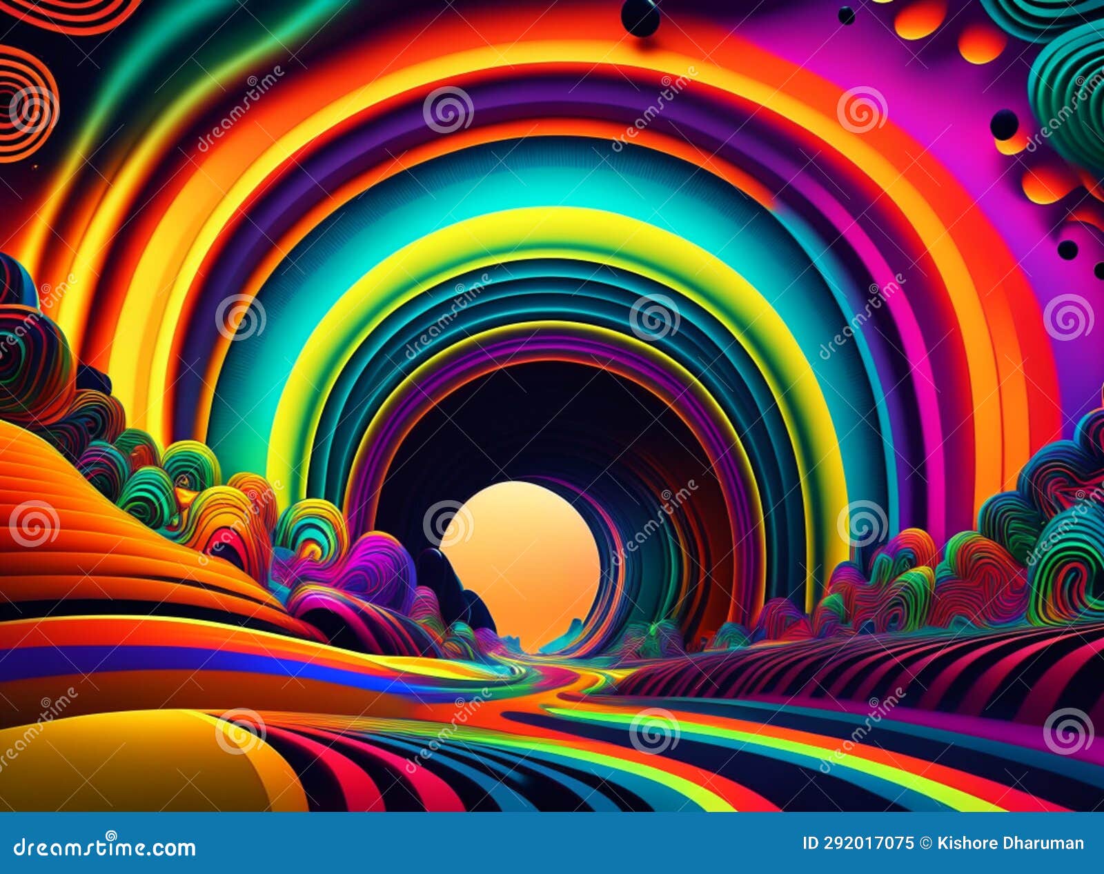 Psychedelic Colorful Background Wallpaper Stock Illustration ...