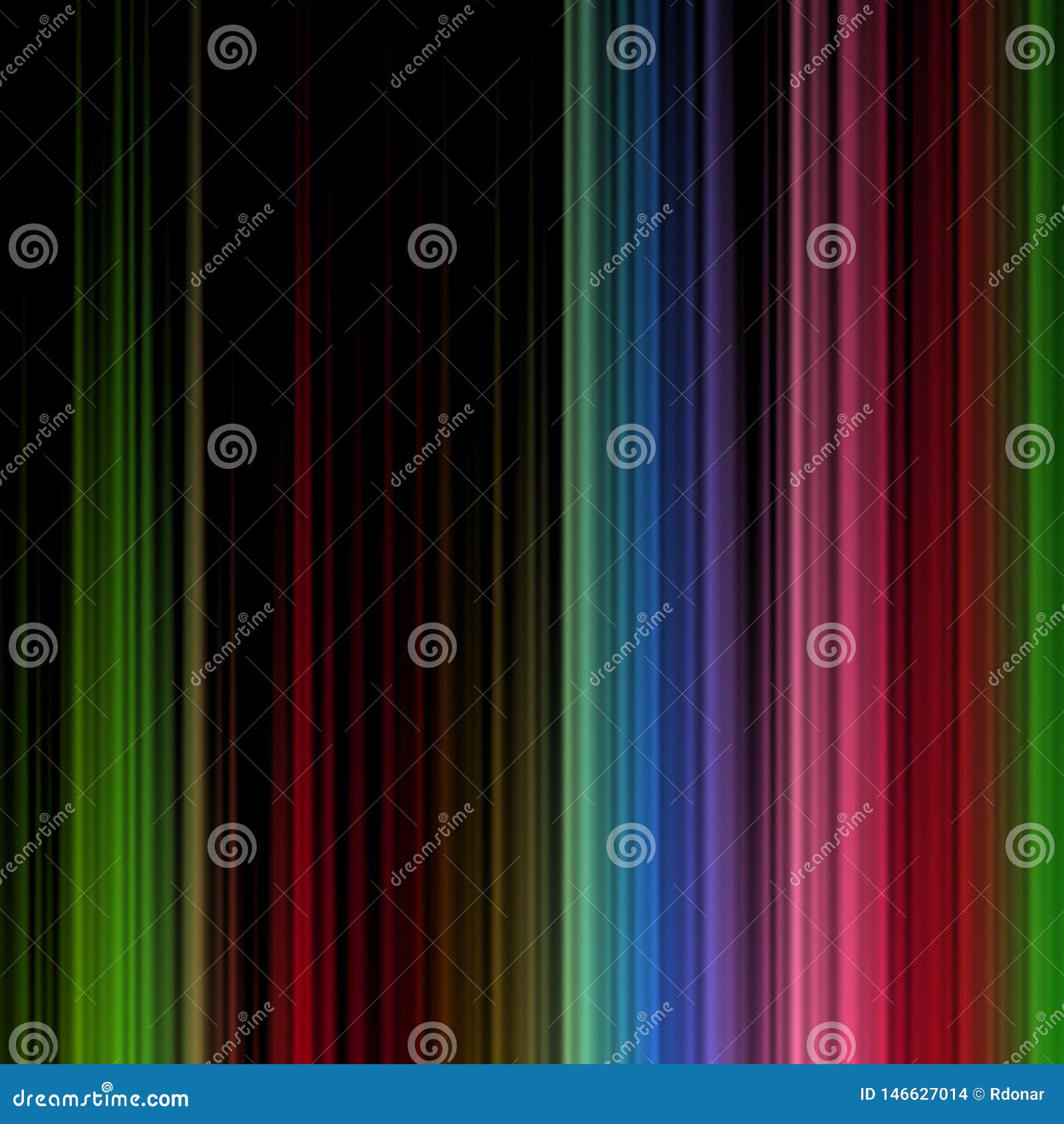 Bright and Vibrant Rainbow Burst. Spectrum Colors, Abstract Stock ...